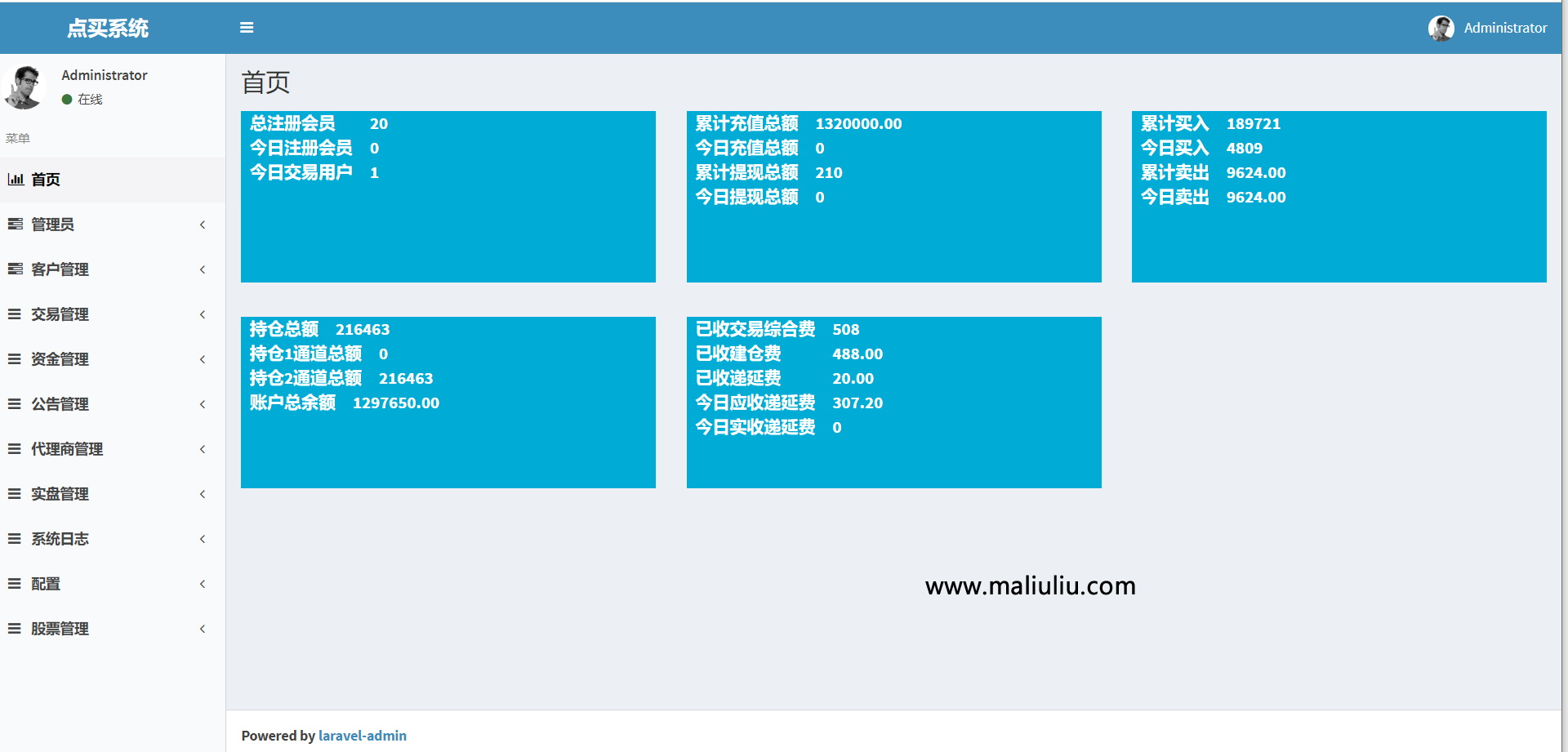 Thinkphp开发的股票配资系统源码/T+0买点策略系统源码/PC+WAP配资系统源码 - 码六六